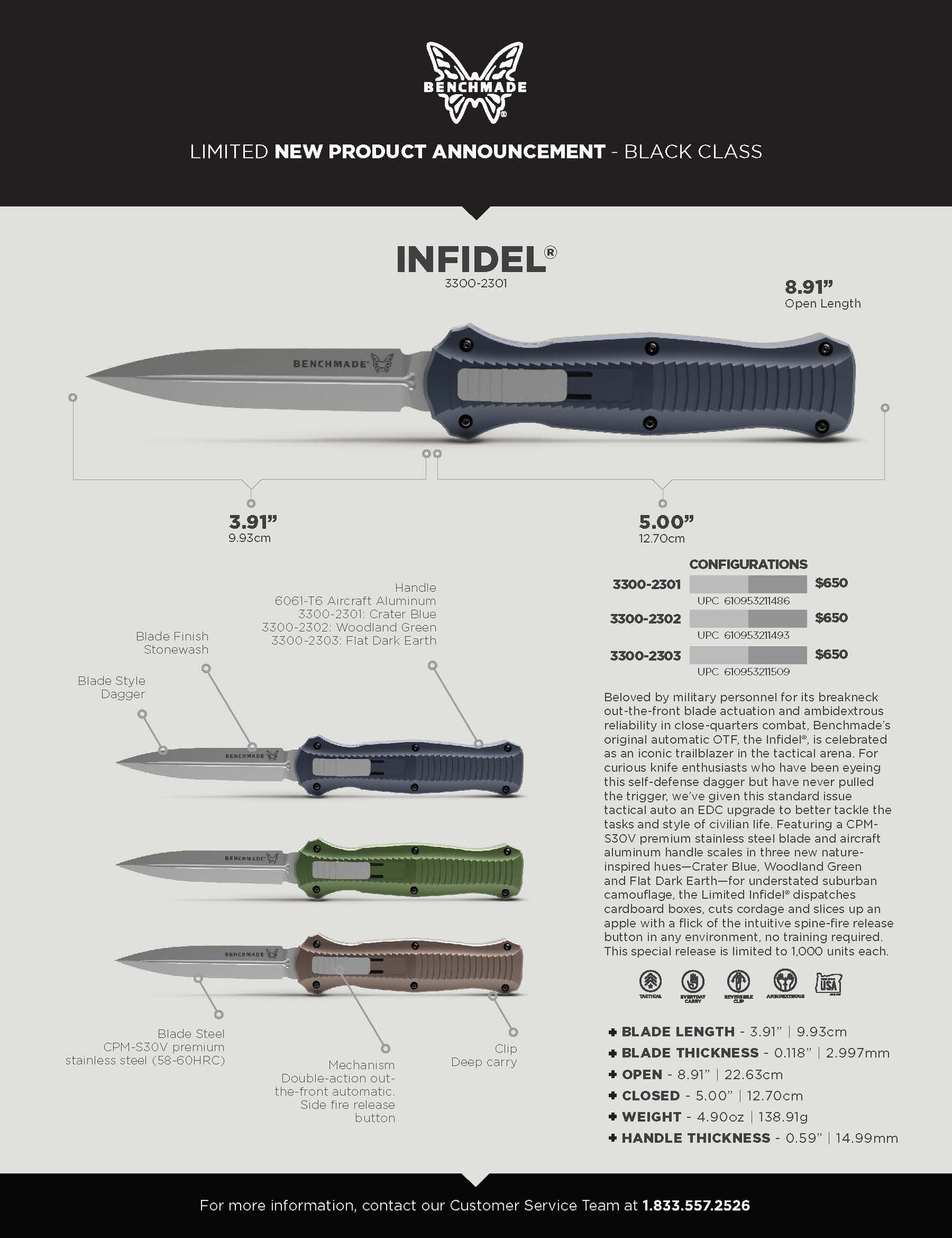 Benchmade INFIDEL® LIMITED NEW PRODUCT – Tactical Wear