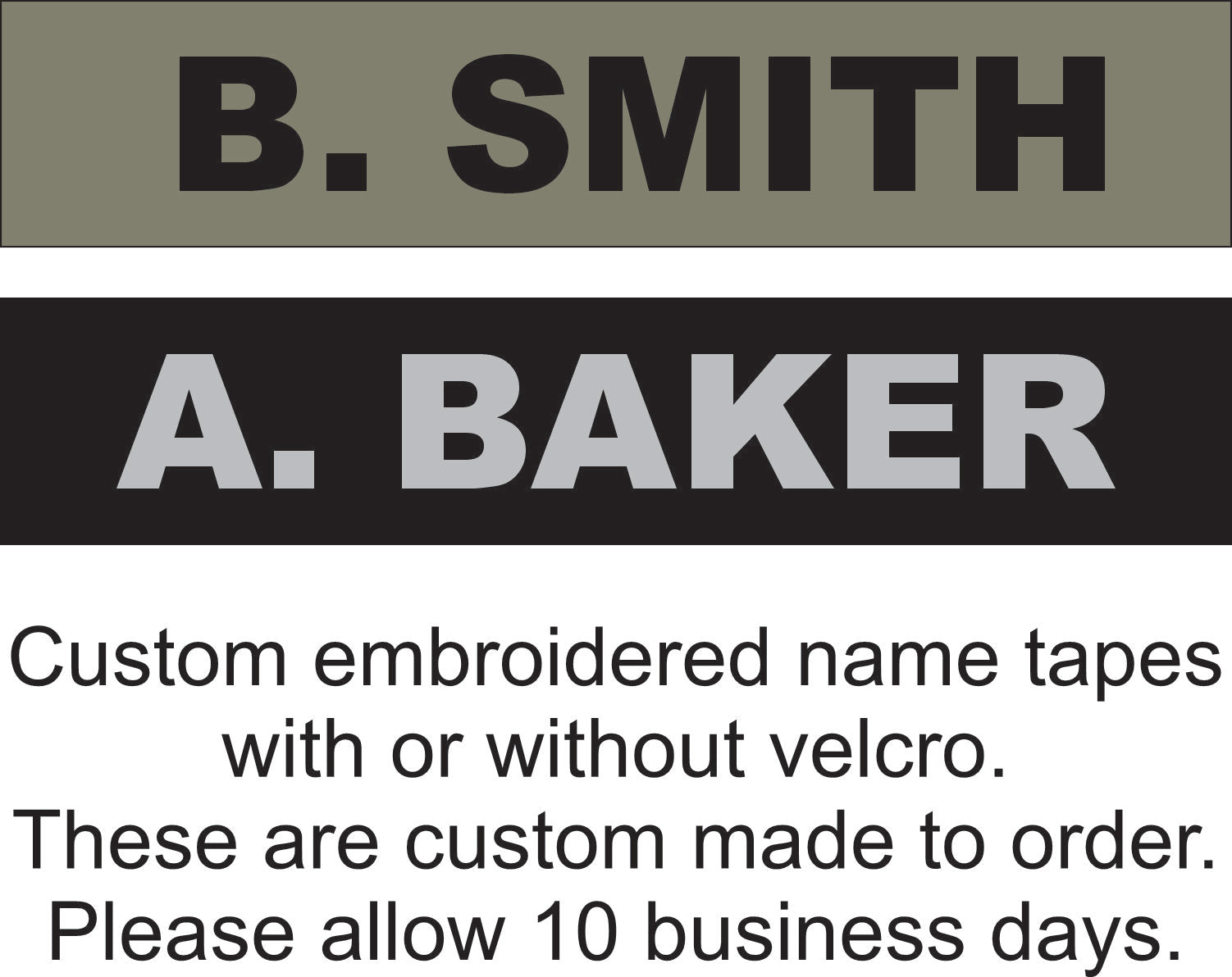 Custom Nametape – Tactical Wear