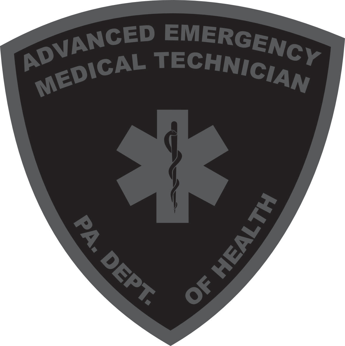 PVC PA DEPT OF HEALTH ADVANCED EMT VELCRO SHOULDER PATCH – Tactical Wear