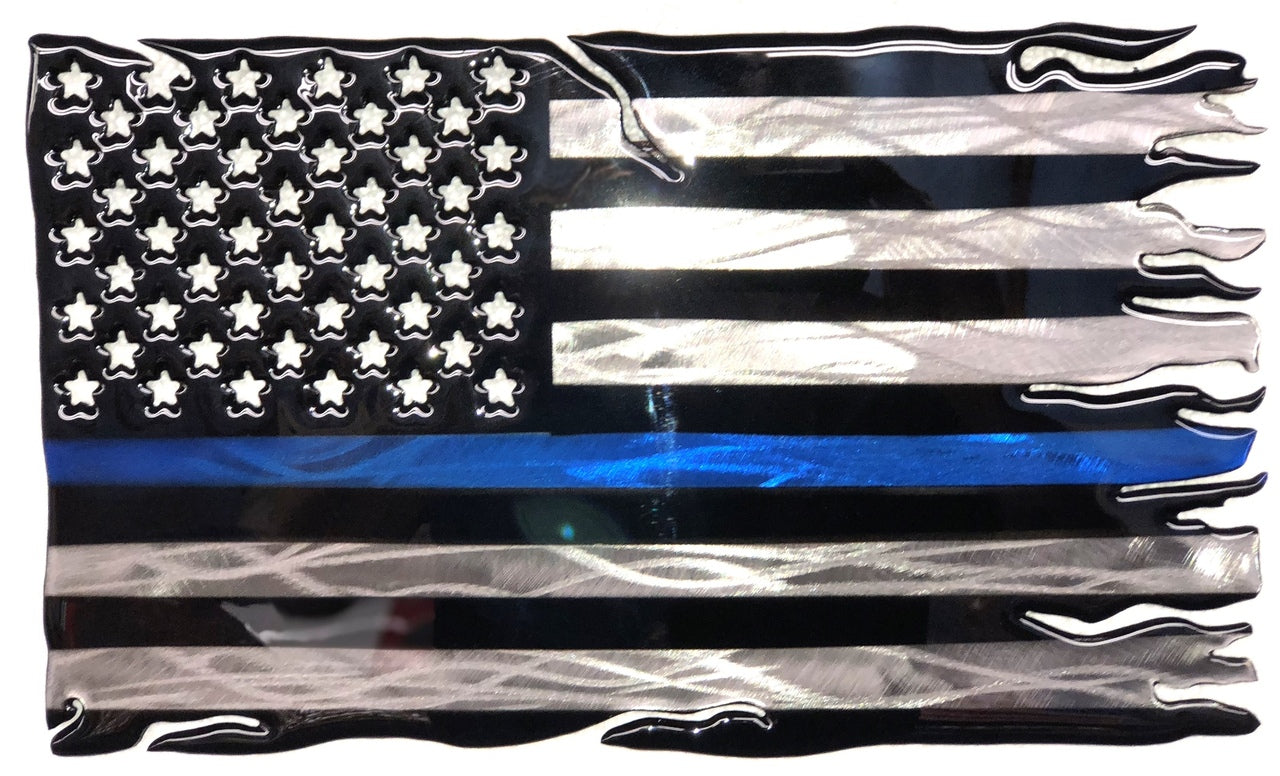 Tattered Blue Line 16 inch – Tactical Wear