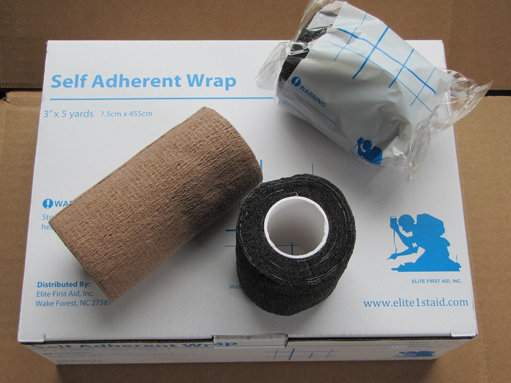 Elastic Self Adhesive Wrap 3"BLK – Tactical Wear