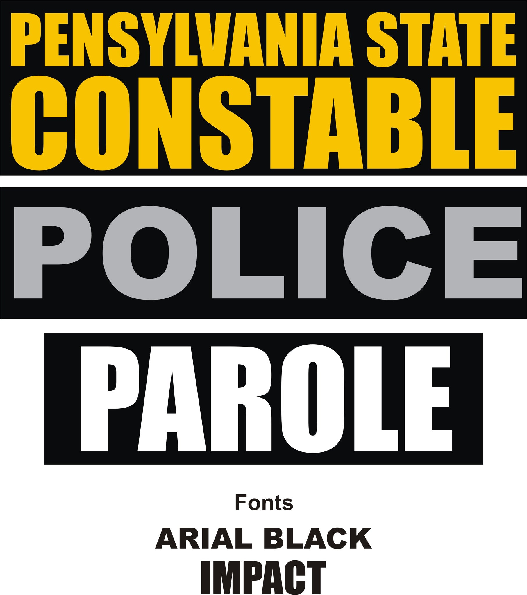 Custom Printed Placard – Tactical Wear