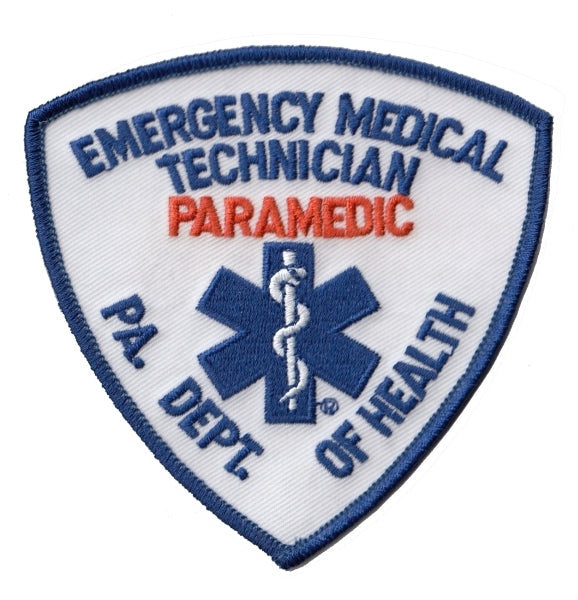 PA DEPT OF HEALTH EMT PARAMEDIC SHOULDER PATCH – Tactical Wear